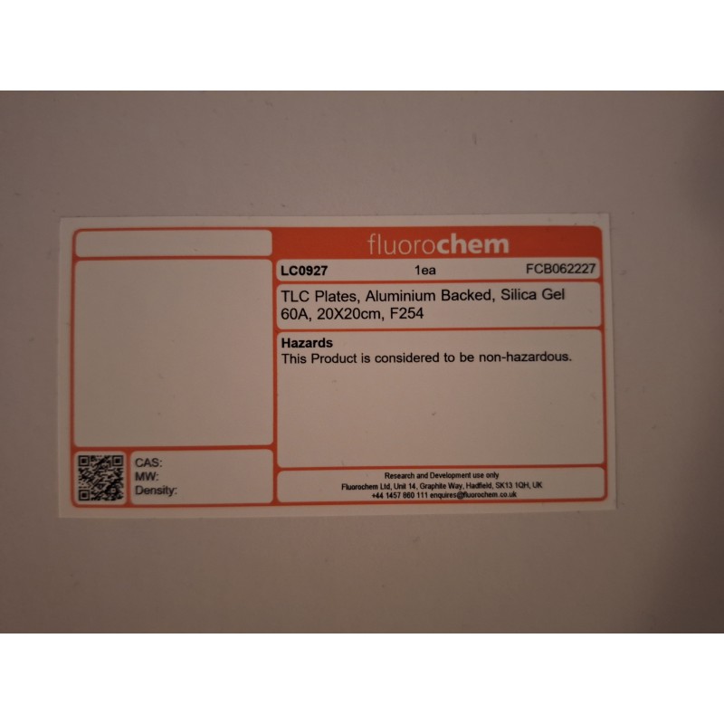 -FLUOROCHEM- TLC plates ALU backed , 20x20cm , F254